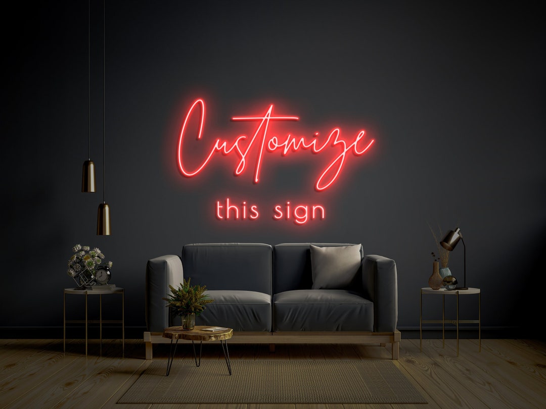 Custom Neon Sign, Business Logo, Personalized Gifts, Wedding ...