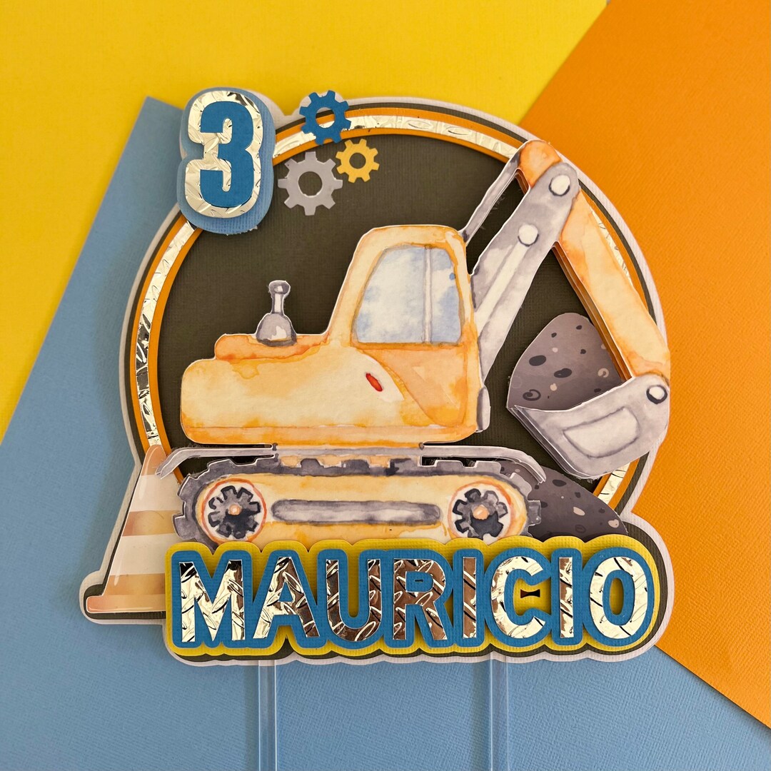 Construction Cake Topper, Construction Party Decor, Construction ...