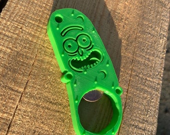 Rick and Morty Pickle Keychain - Etsy