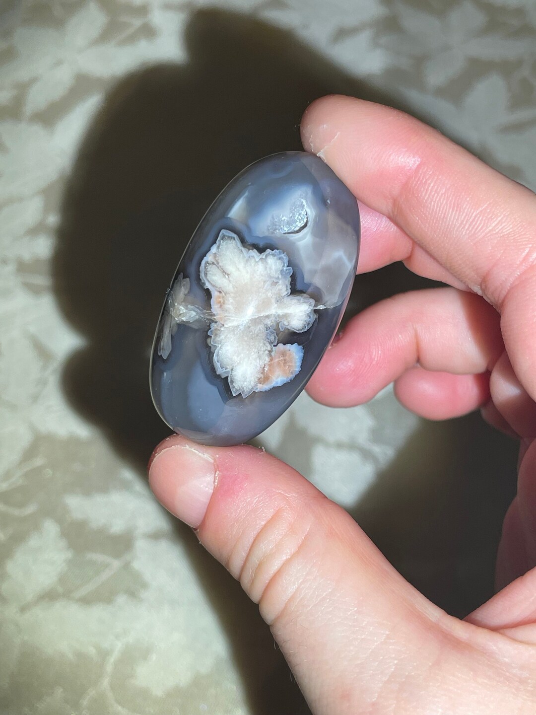 Black Flower Agate Shiva 40 Grams Black Flower Agate Flower Agate Shiva ...