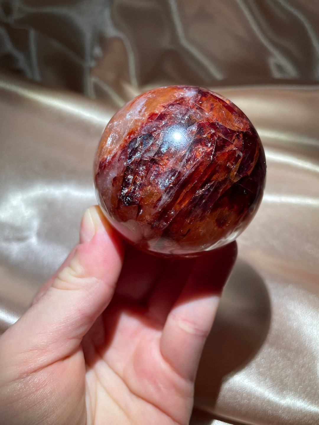 Star Fire Quartz Sphere W/ Star Asterism (260 Grams) | Star Fire Quartz ...