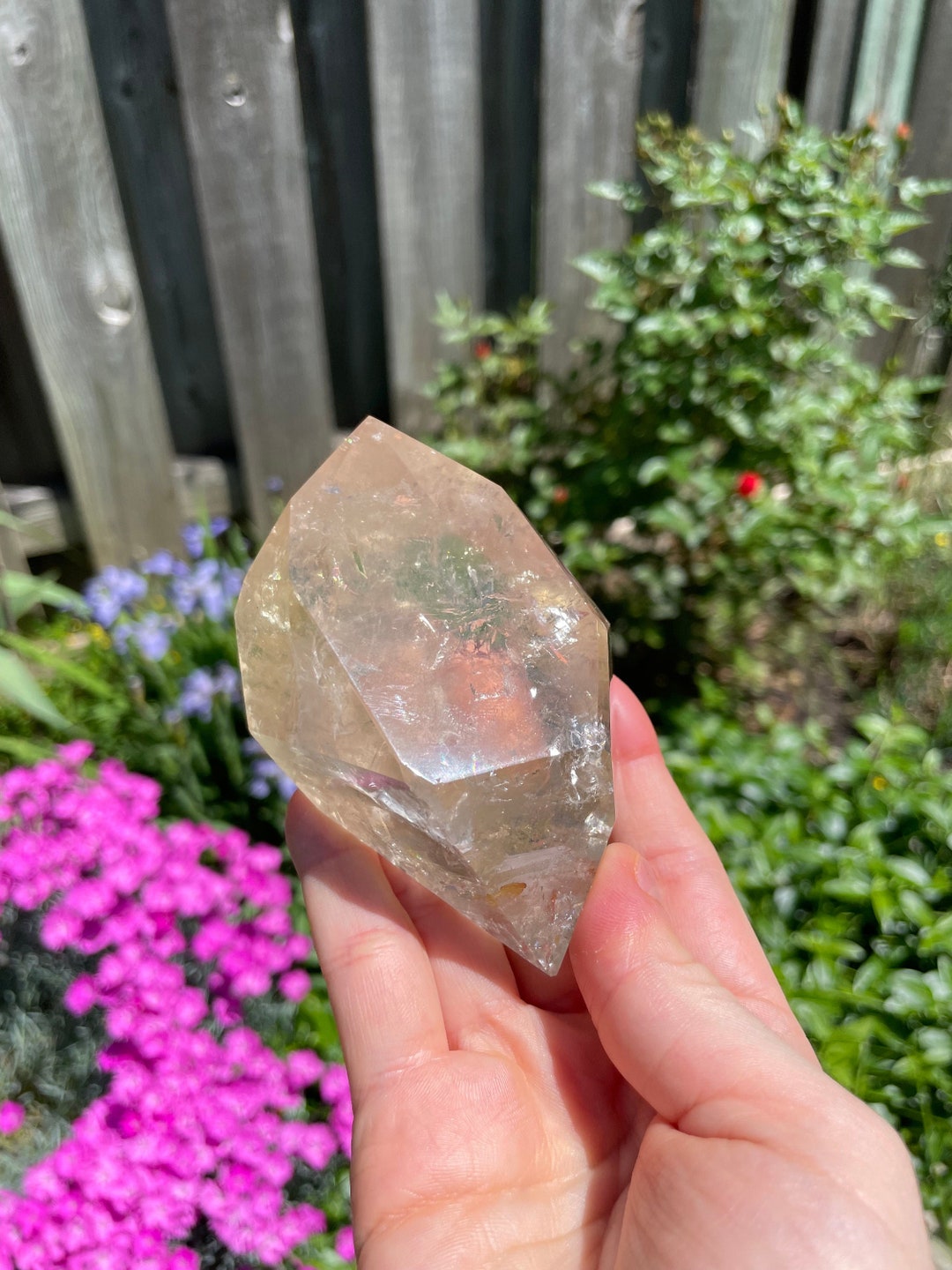 Natural Honey Citrine Freeform With Rainbows - Brazilian Crystal (289 ...