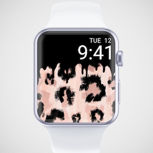 Leopard Print Apple Watch Wallpaper, Cheetah Print Watch Face, Wild ...