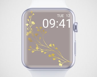 Floral Apple Watch Wallpaper Smartwatch Background Digital - Etsy