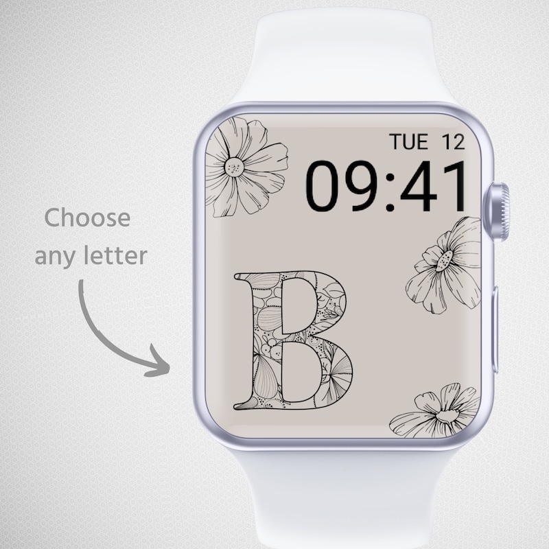 Apple Watch Monogram - Etsy