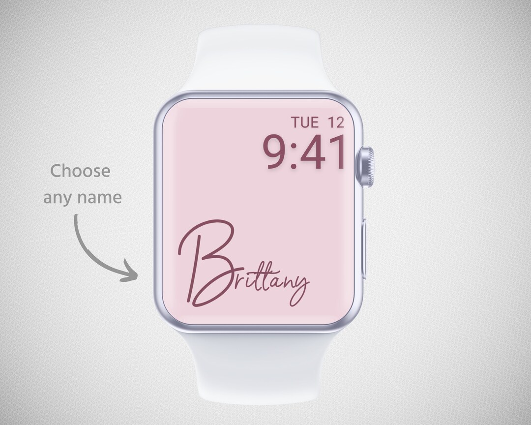 Personalized Apple Watch Wallpaper, Custom Smartwatch Background ...