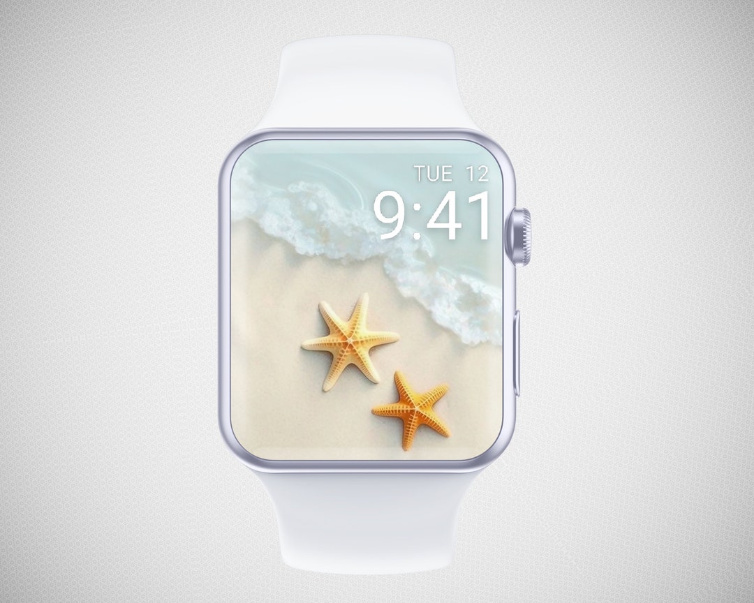 Summer Apple Watch Wallpaper, Sea Shells Starfish Watch Face, Sea Watch ...