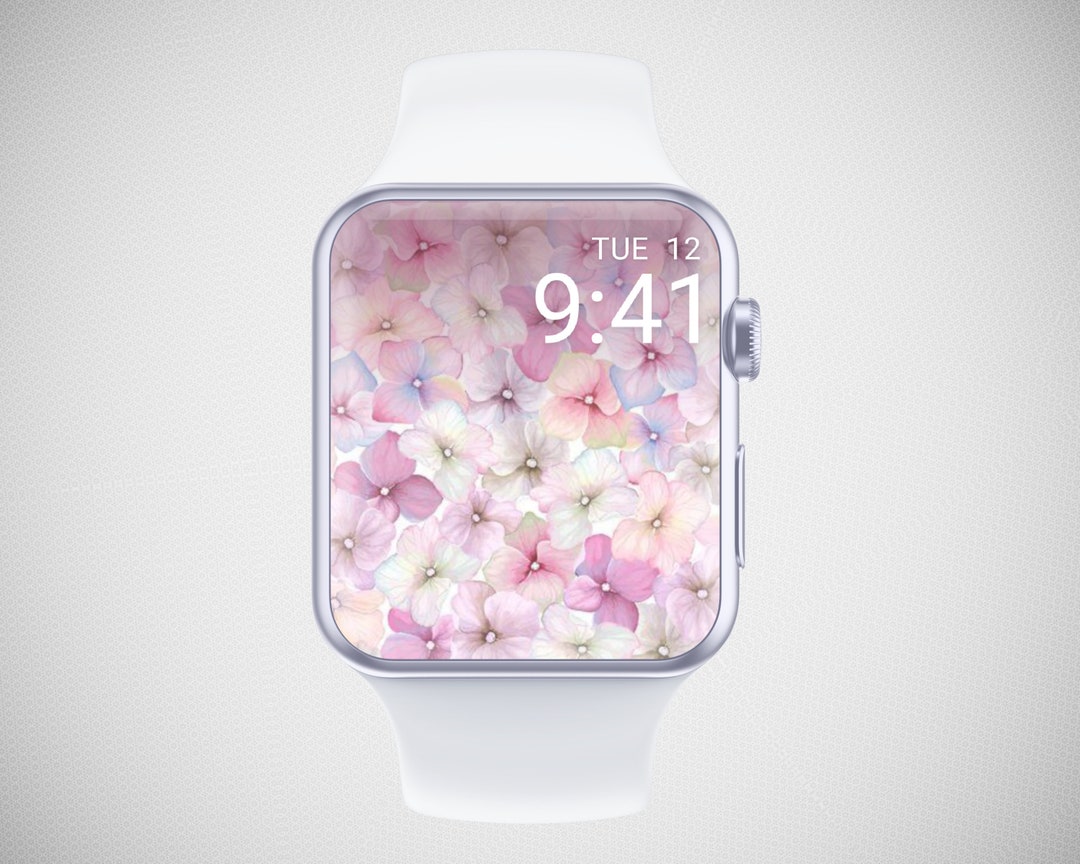 Floral Apple Watch Wallpaper, Spring Flower Watch Face, Cherry Blossom ...
