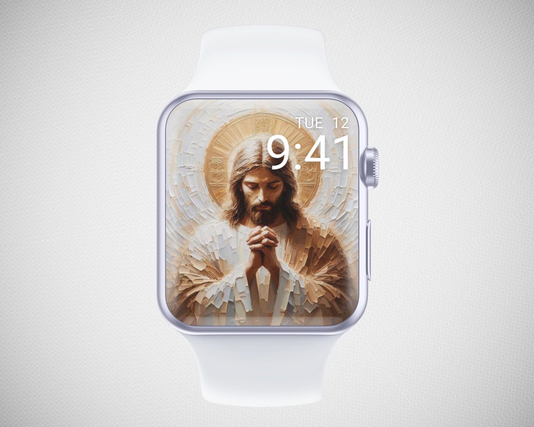 Praying Jesus Apple Watch Wallpaper, Easter Watch Face, Religious Watch ...