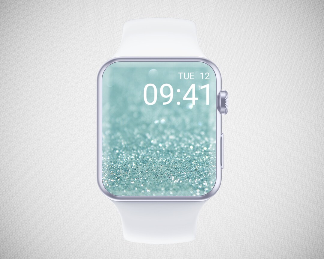 Glitter Apple Watch Wallpaper, Festive Smartwatch Background, Sparkling ...