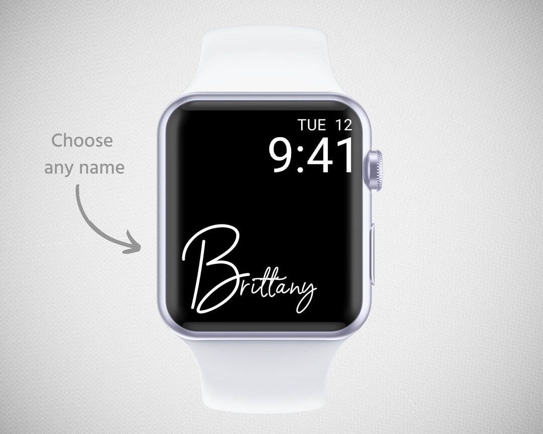 Personalized Apple Watch Wallpaper, Custom Smartwatch Background ...