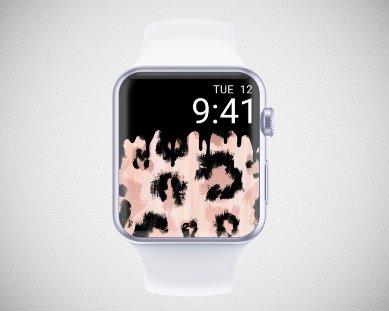 Leopard Print Apple Watch Wallpaper, Cheetah Print Watch Face, Wild ...