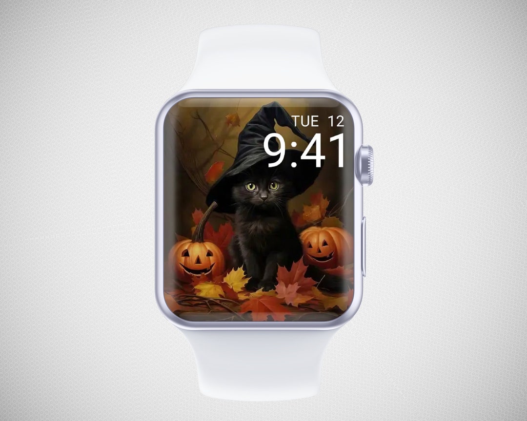 Halloween Apple Watch Wallpaper, Fall Smartwatch Background, Autumn ...