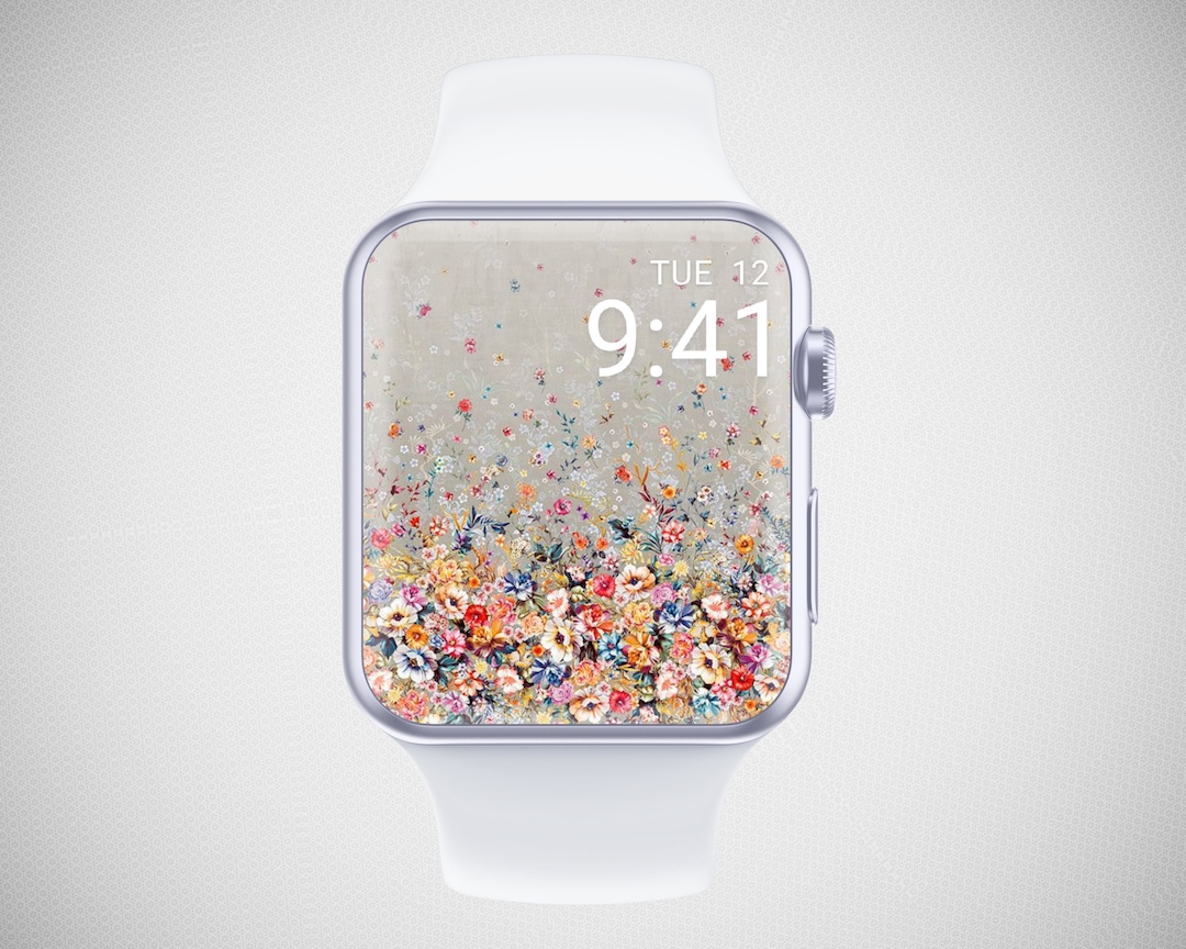 Floral Apple Watch Wallpaper, Dried Flower Watch Face, Plant Watch ...