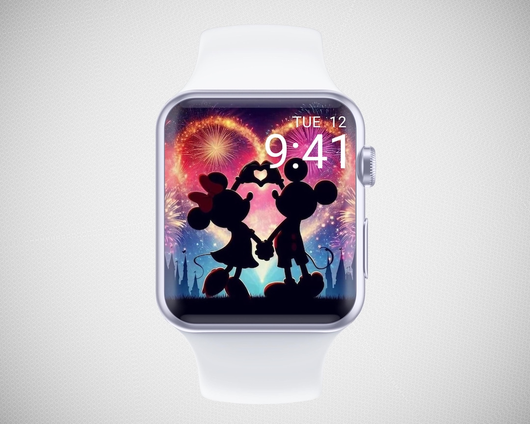 Mickey Mouse Apple Watch Wallpaper, Minnie Mouse Smartwatch Background ...