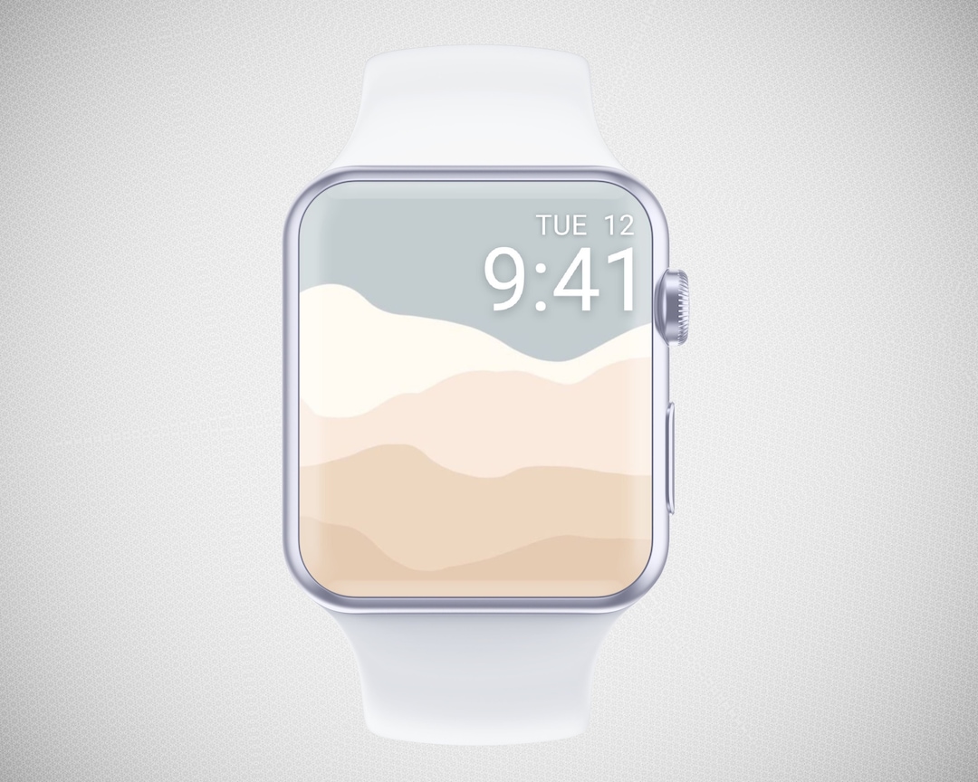 Boho Apple Watch Wallpaper, Pastel Watch Face, Minimal Abstract Watch ...