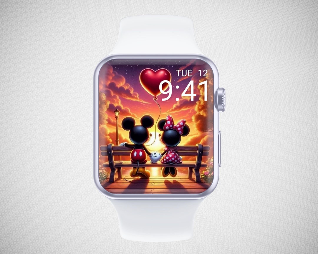 Mickey Mouse Apple Watch Wallpaper, Minnie Mouse Smartwatch Background ...