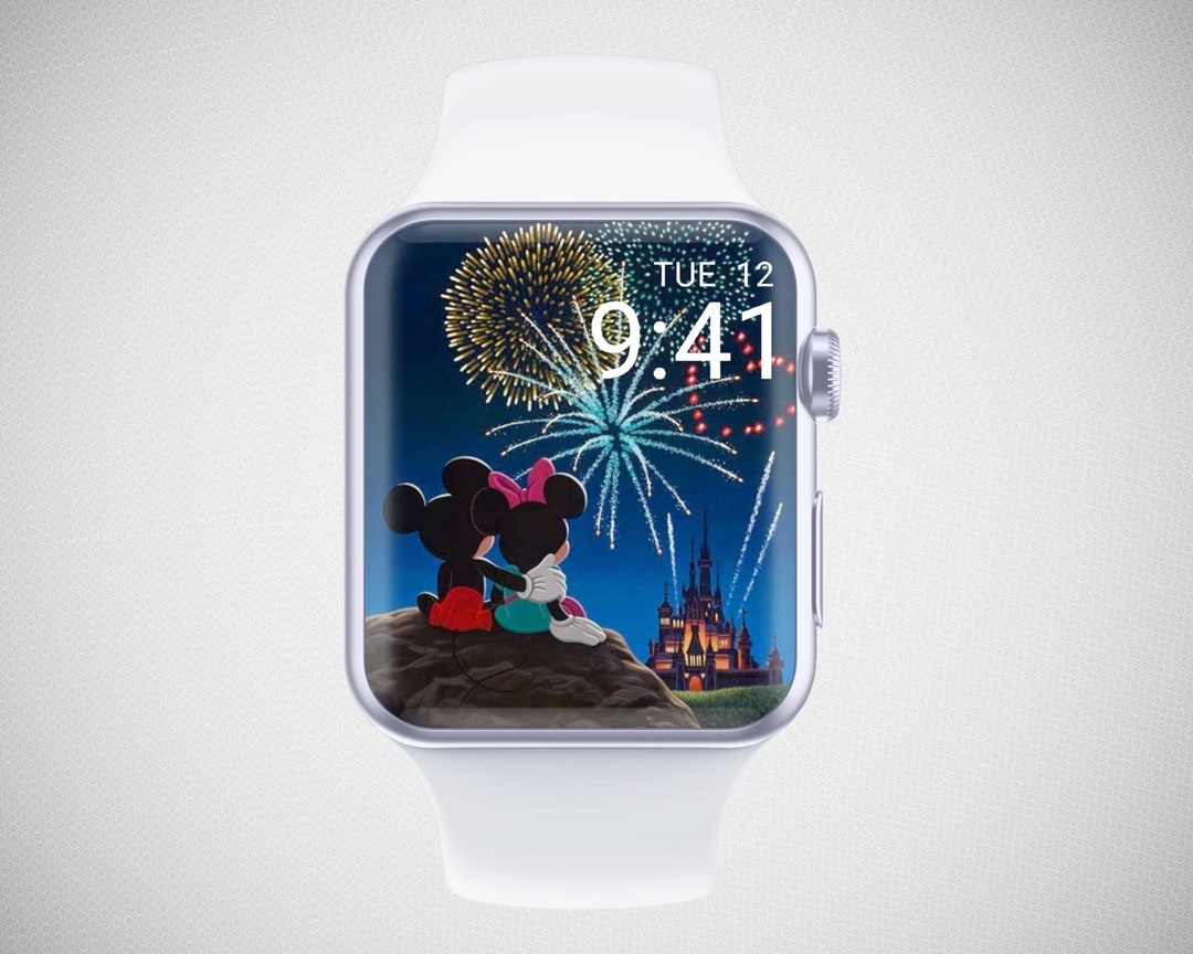 New Year's Eve Mickey Mouse Apple Watch Wallpaper, Cartoon Watch ...
