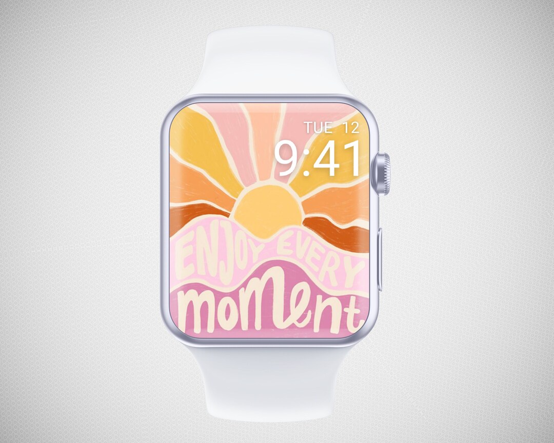 Positivity Apple Watch Wallpaper, Summer Watch Face, Happy Smartwatch ...