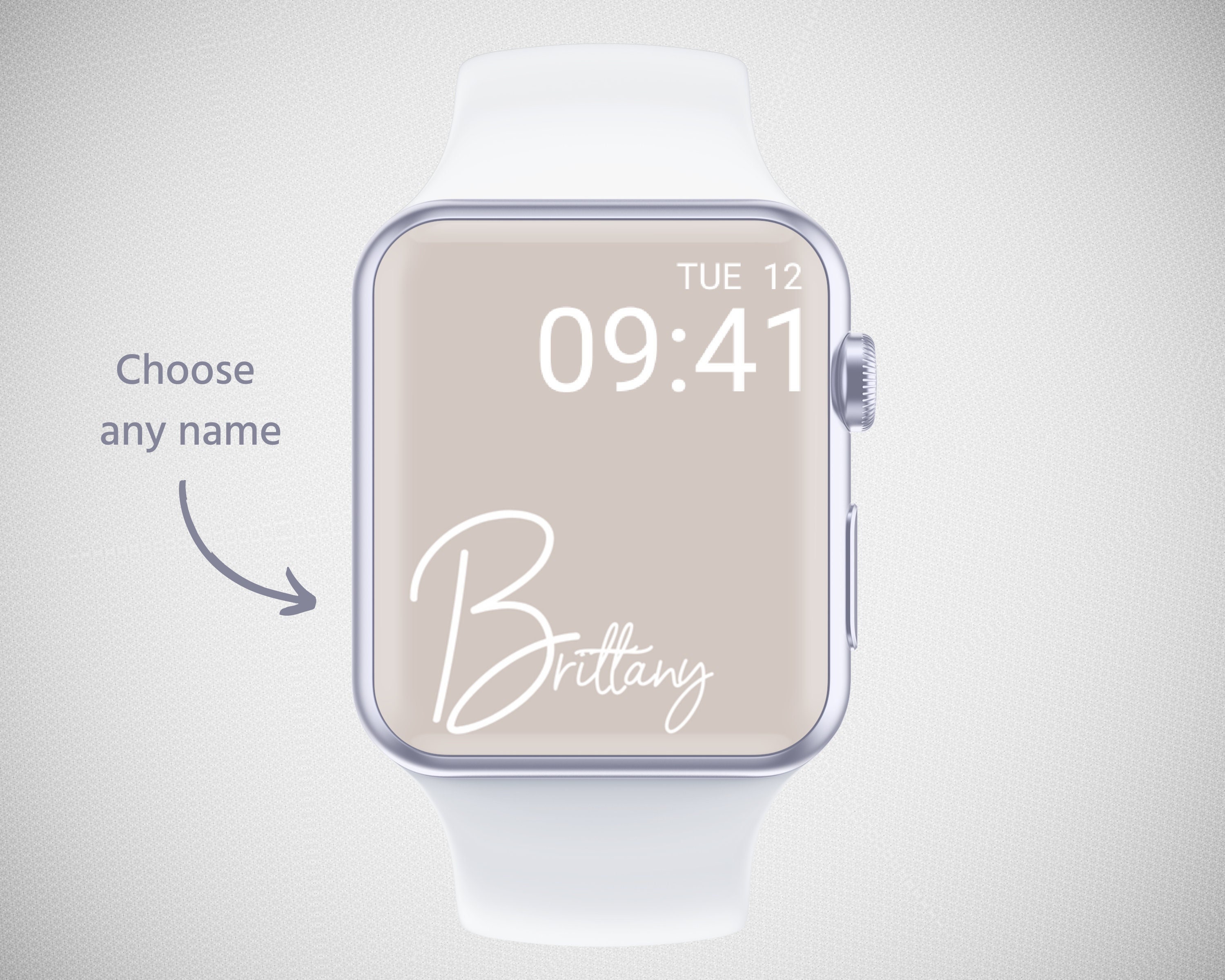 Personalized Apple Watch Wallpaper | Monogram Smartwatch Background ...