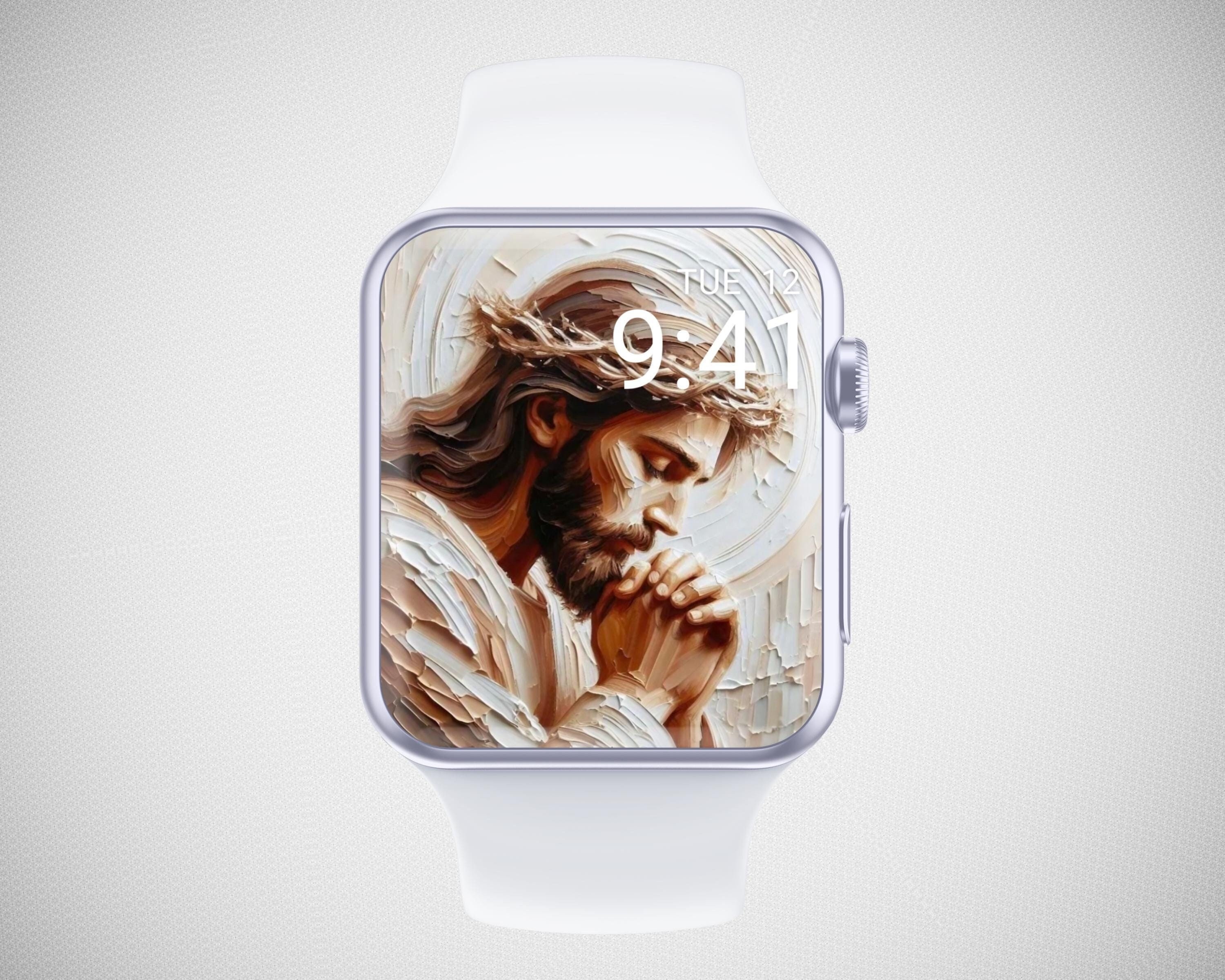 Praying Jesus Apple Watch Wallpaper, Easter Watch Face, Religious Watch ...