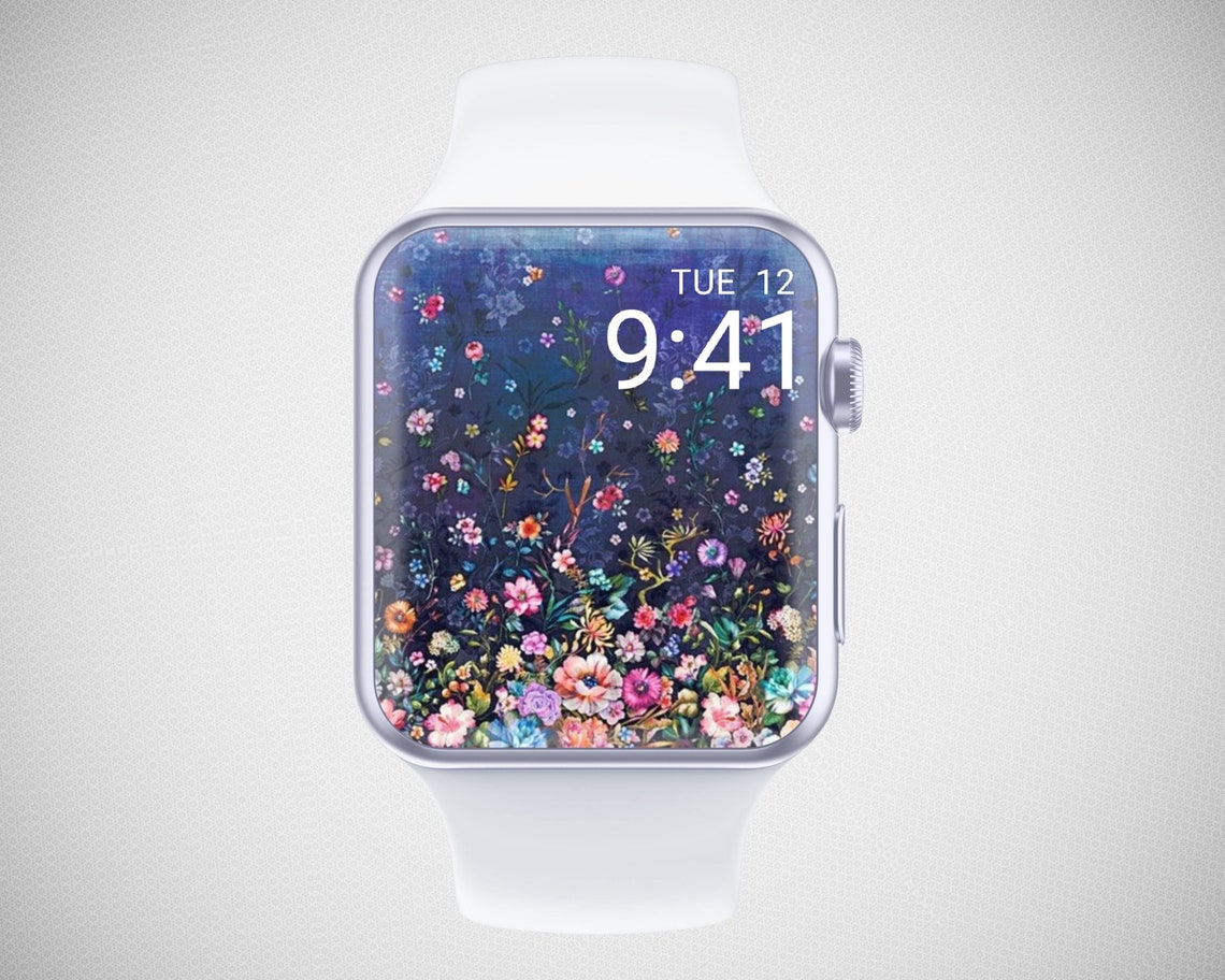 Floral Apple Watch Wallpaper, Dried Flower Watch Face, Spring Watch ...
