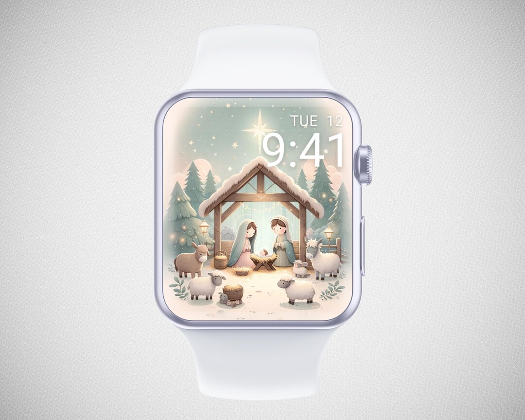 Nativity Apple Watch Wallpaper, Christmas Watch Face, Christian Watch ...