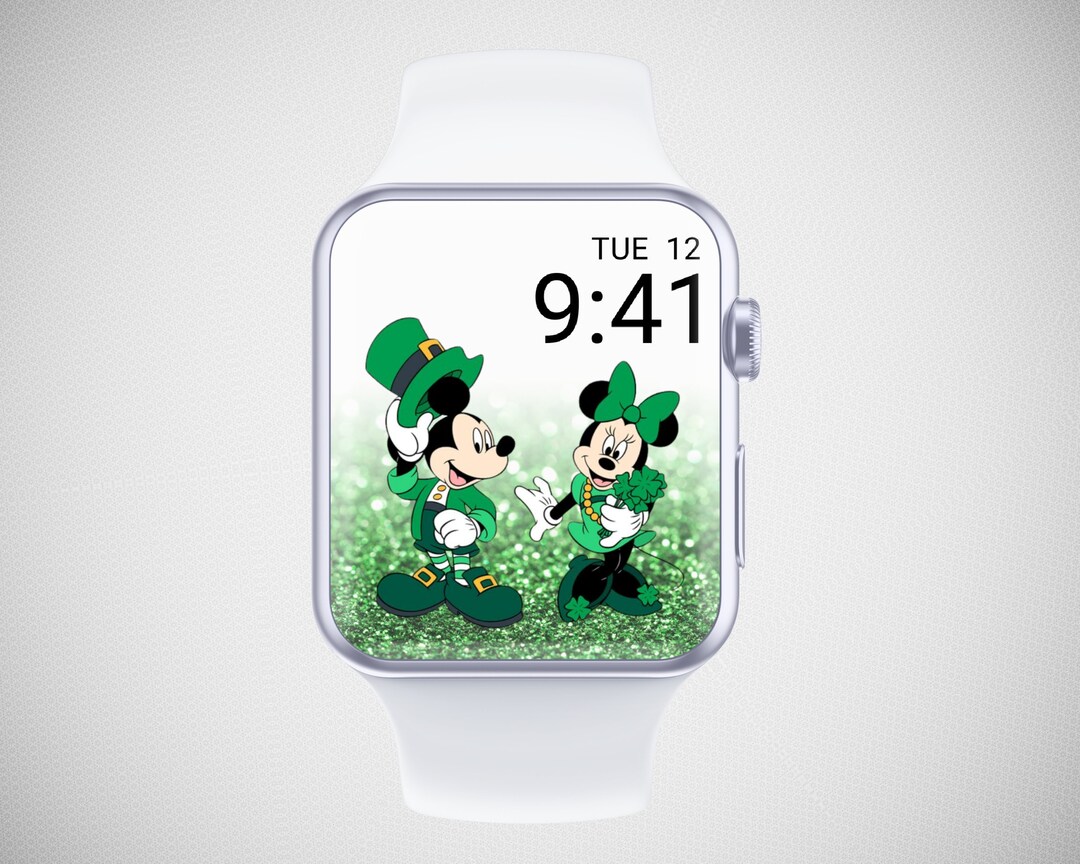 St. Patrick's Day Apple Watch Wallpaper, Shamrock Smartwatch Background ...