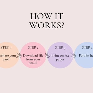 Printable Greeting Card. Download and Print on A4 Paper at Home or ...