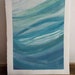 Original Watercolor Sea Painting – Abstract Ocean Art in Shades of Blue ...