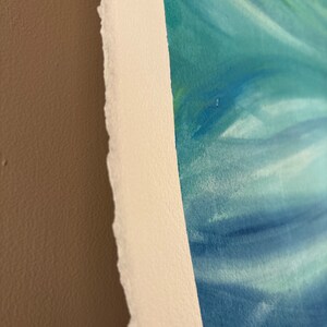 Original Abstract Sea Watercolor Painting – Handmade Ocean Art on Paper ...
