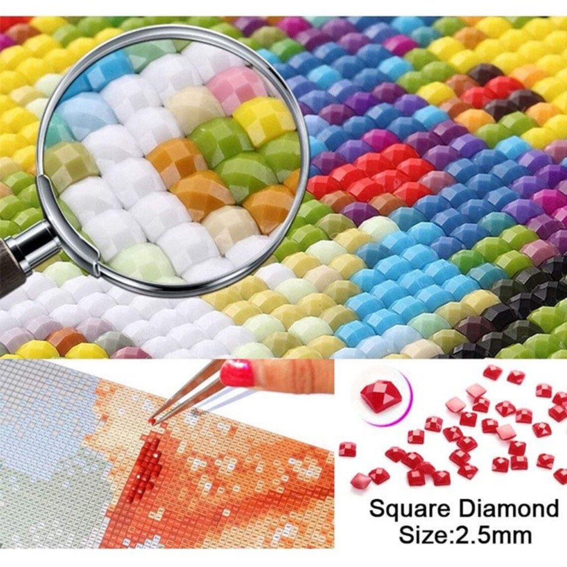 Transformation - Stained Glass Style Butterfly Full Drill DIY Diamond ...