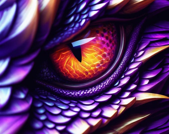 Purple Dragon Eye Full Drill Diamond Painting Kit - Etsy