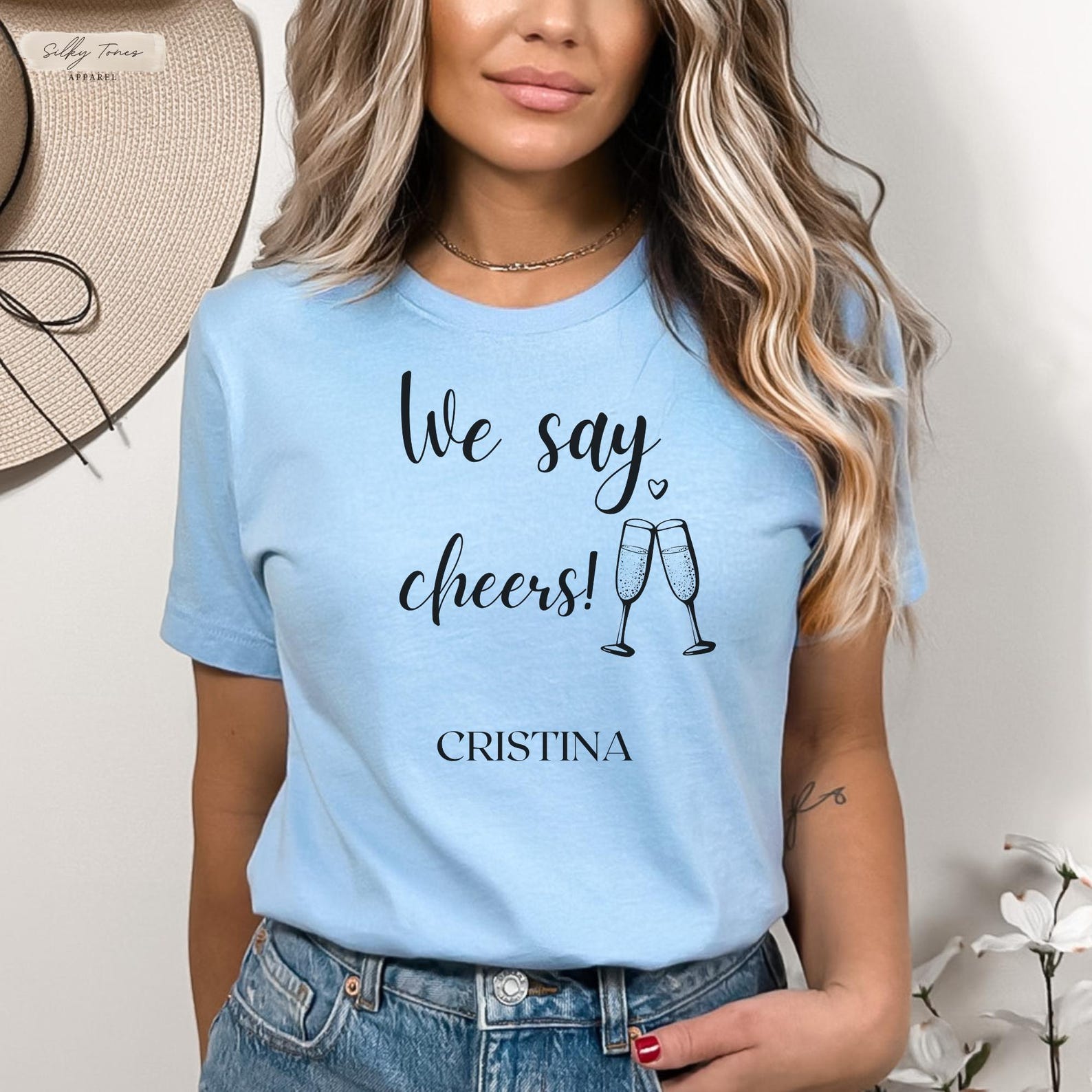 JGA T-shirts Bride & Team Front or Back Printed With Custom Names ...