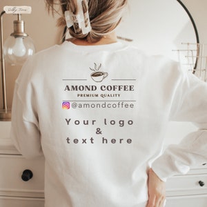 Custom Front and Back Printed Sweatshirts, Personalized Sweater for ...