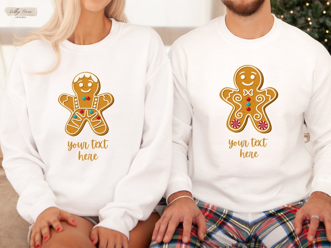 Custom Couples Christmas Sweaters, Personalized Christmas Couple ...