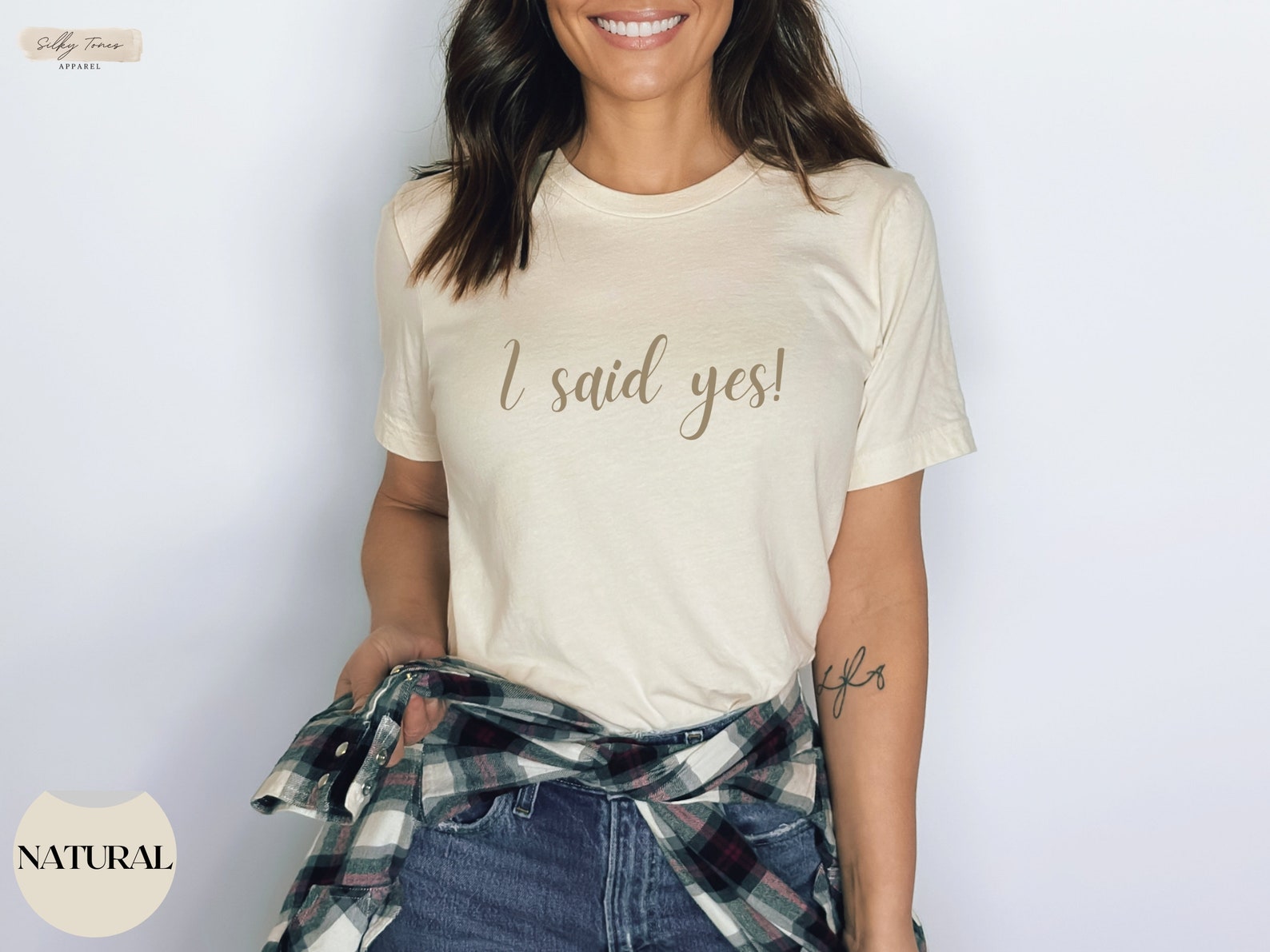 Aesthetic JGA T Shirts Bride & Team for Woman, I Said Yes We Said ...