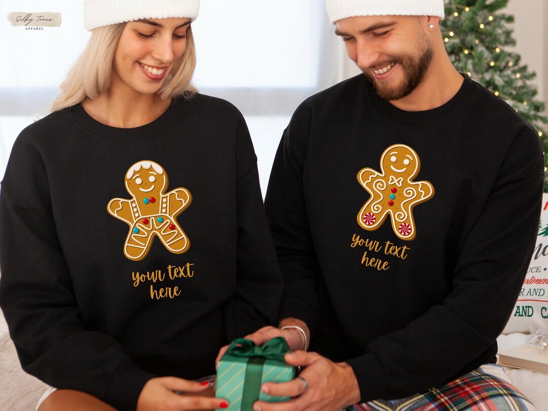 Custom Couples Christmas Sweaters, Personalized Christmas Couple ...