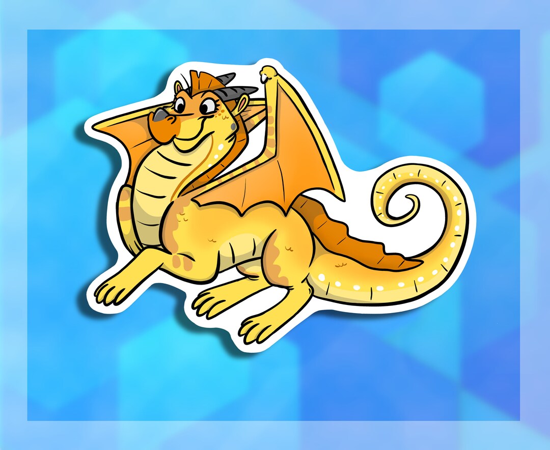Sunny the Sandwing Sticker || Dragonets of Destiny Series || Wings of ...