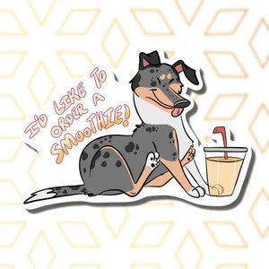 Smooth Collie Sticker Pack || Set of 6 Unique Dogs - Etsy