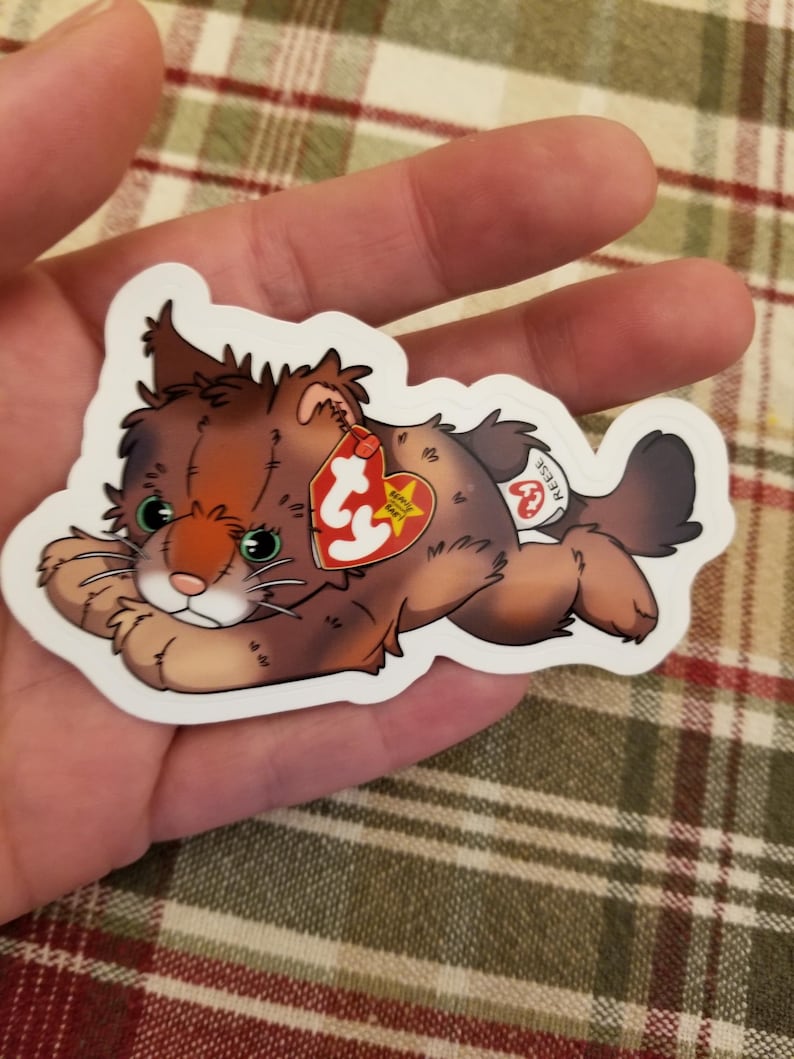 Custom Stuffed Animal Pet Stickers || Cats or Dogs || Water Resistant ...