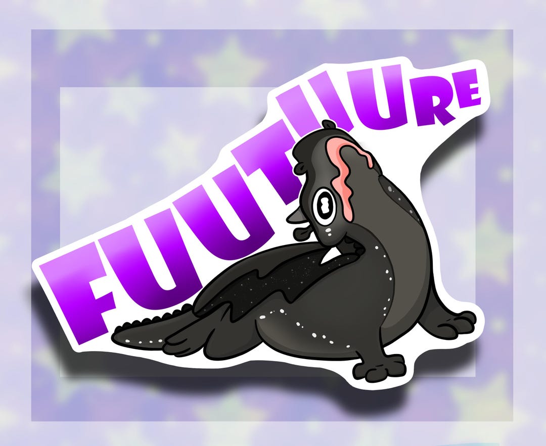 Moonwatcher the Nightwing Sticker || Screaming Dragon Series || Wings ...