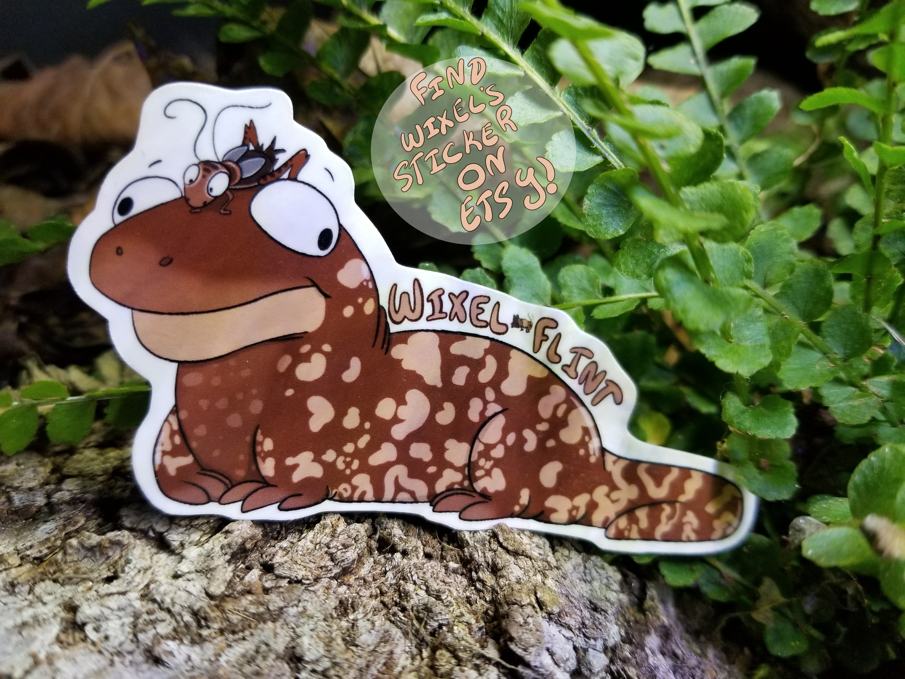 Wixel-flint the Morphed Axolotl Sticker - Etsy