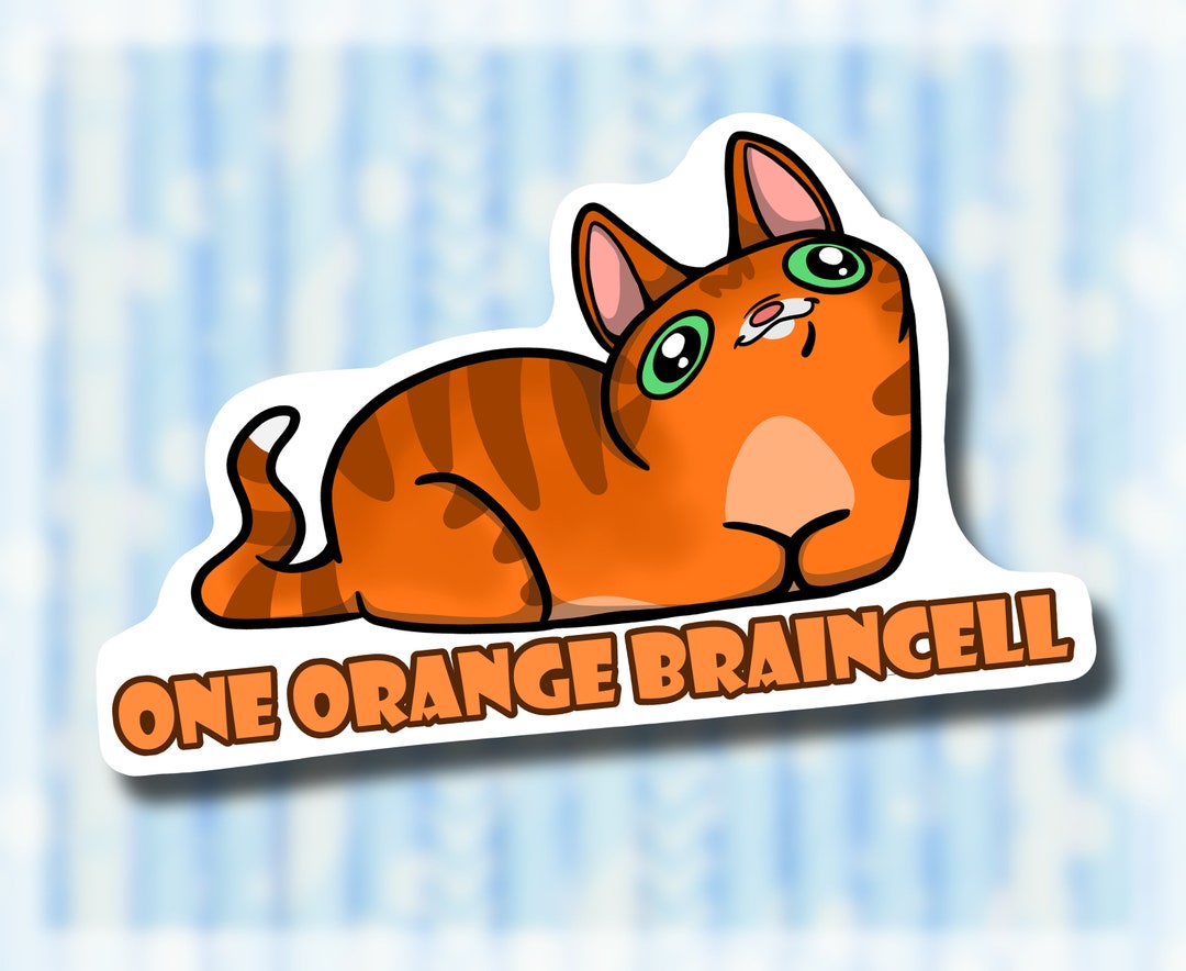 Orange Cat Sticker - Etsy