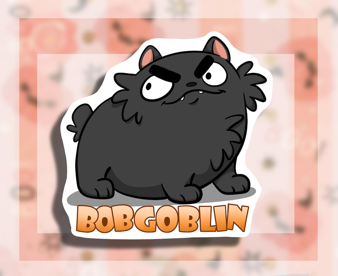 Bobtail Cat Sticker || Bobgoblin|| Cat Humor - Etsy