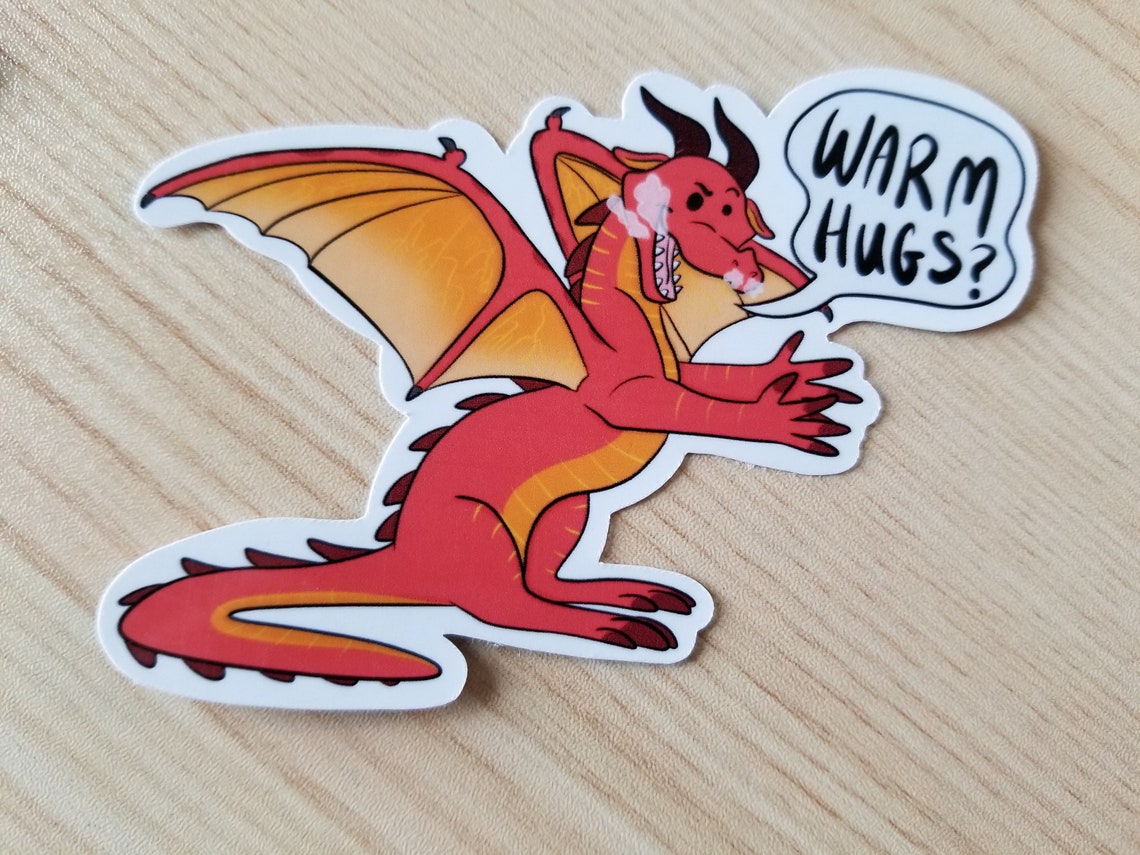 Warm Hugs Wings of Fire Stickers Peril & Sky - Etsy