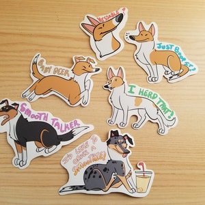 Smooth Collie Sticker Pack || Set of 6 Unique Dogs - Etsy