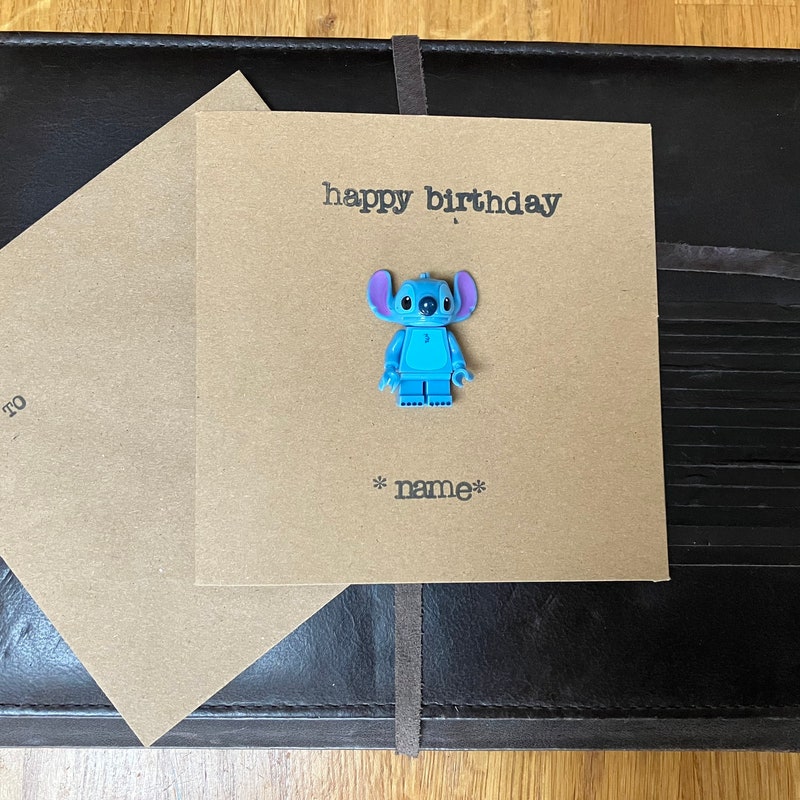 Carte personnalisée stitch - Etsy France