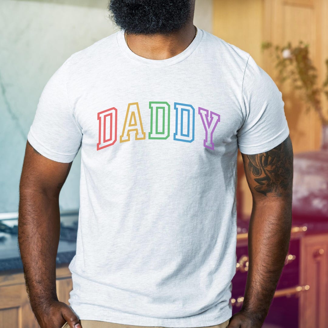 Rainbow Daddy Shirt for Gay Daddy or Fathers Day Gift, Minimal Sassy ...
