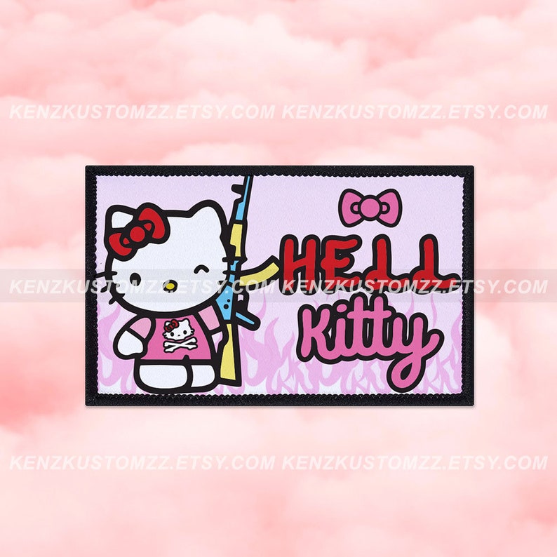 HK Kitty Cute Airsoft Patches Kawaii Bunny Patch Speedsoft Milsim ...